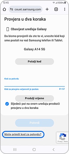 Kako promijeniti svoj broj telefona za potvrdu Samsung računa u dva koraka | Samsung HR