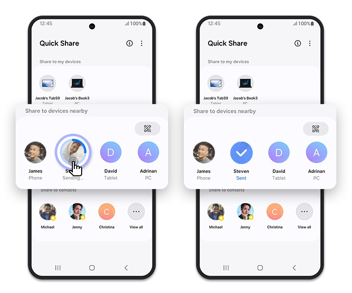 Quick Share | Appok és szolgáltatások | Samsung Magyarország