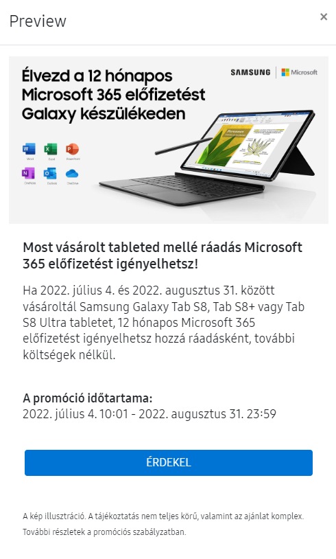 Samsung x Microsoft 365 | igénylés lépései | Samsung Magyarország