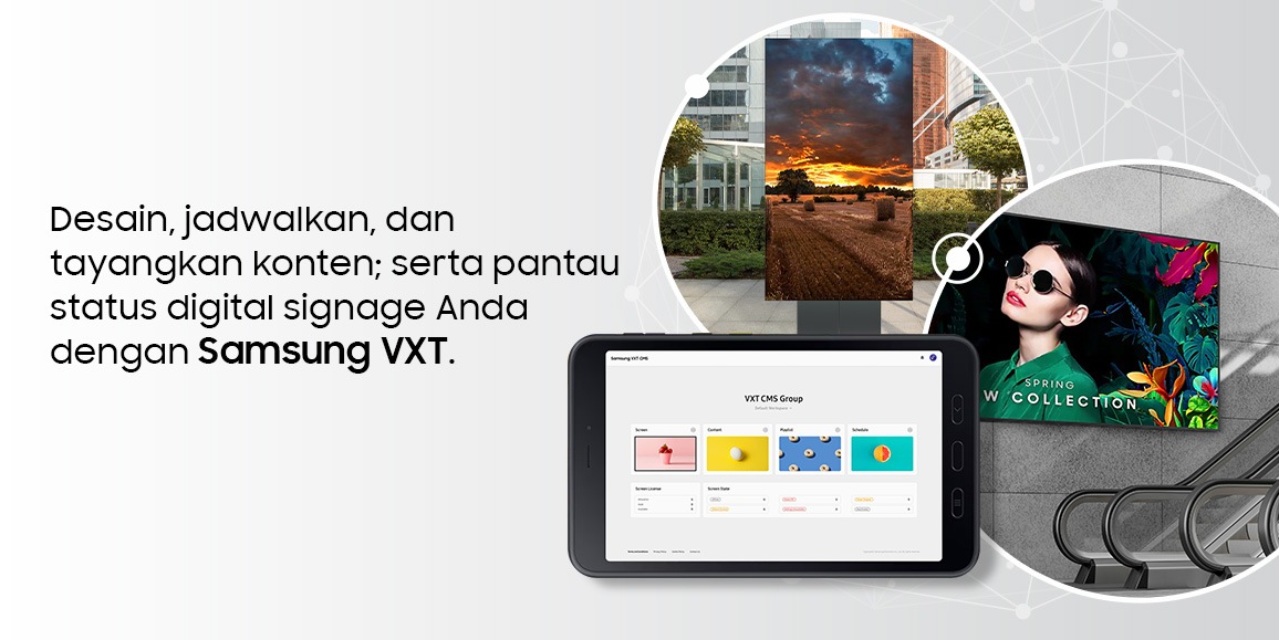 CMS Digital Signage: Solusi Automasi Konten DOOH dengan Samsung VXT | Samsung Business Indonesia