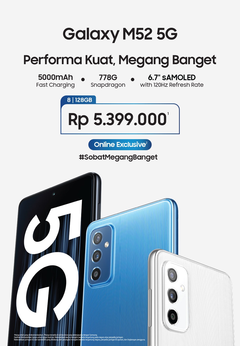 Harga dan Spesifikasi Galaxy M52 5G | Samsung Indonesia