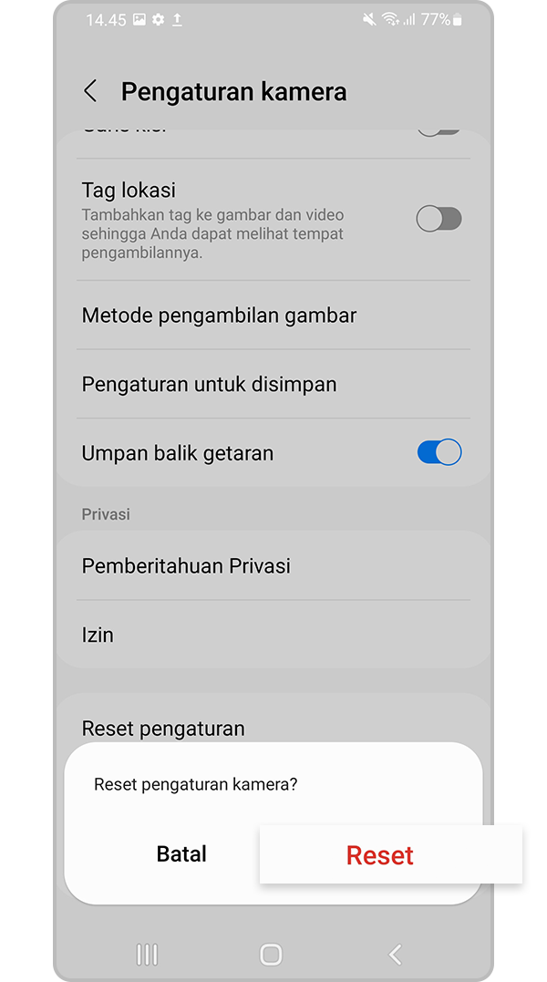 Cara memecahkan masalah kesalahan aplikasi Kamera