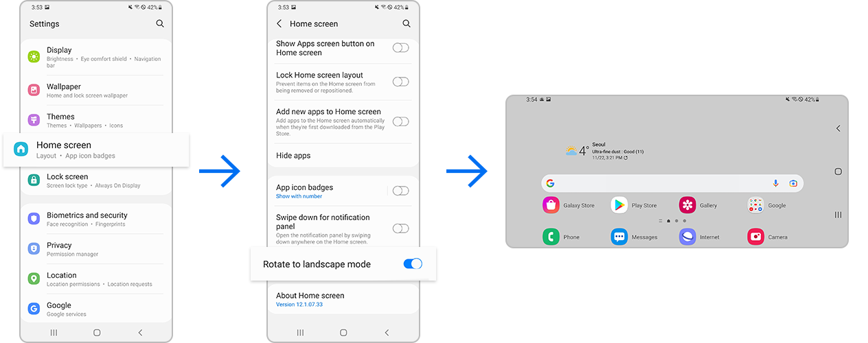 Cara menghidupkan dan mematikan rotasi otomatis layar ponsel Galaxy Anda