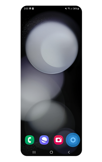 Pengaturan e-sim dan kecepatan refresh tampilan layar Tab S9 FE