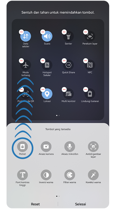 Cara menghidupkan dan mematikan rotasi otomatis layar ponsel Galaxy Anda