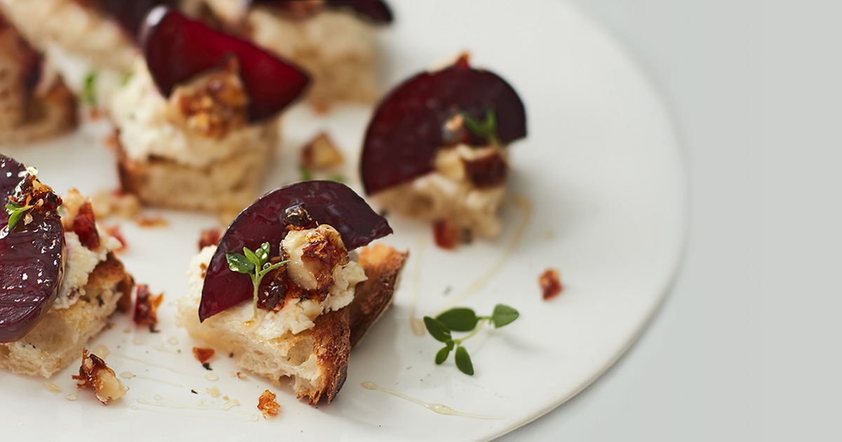 Beetroot Baked Ricotta Canapés | Samsung Ireland