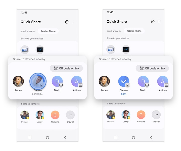 Quick Share | Apps and Services | Samsung India