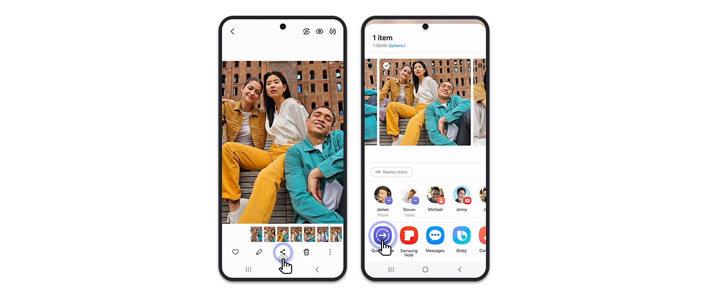 Quick Share | Apps & Services | Samsung India