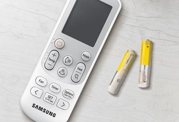 How to prevent battery leakages in a Samsung air conditioner remote ...
