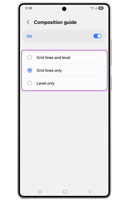 Composition guide feature in Galaxy devices | Samsung India