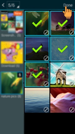 How to create Collage using Collage Studio in Samsung Galaxy S5(SM ...