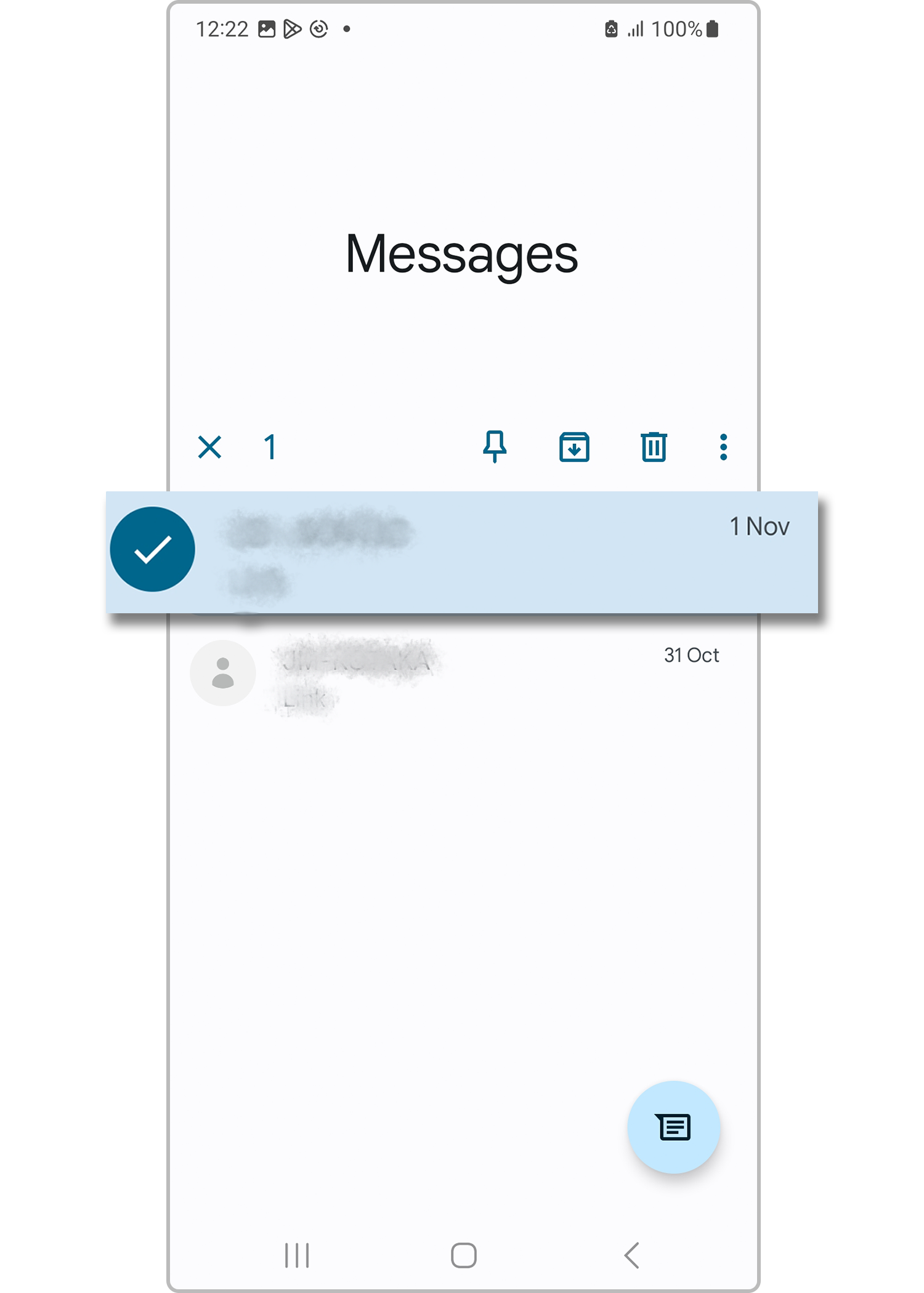 How to use pin to top option on Message app? | Samsung India