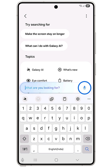 How to use Settings Search on Galaxy devices | Samsung India