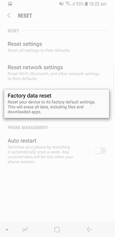 Samsung Galaxy Mobile: How to perform a factory reset? | Samsung India