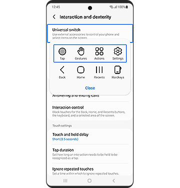 Mobile Universal Switch | Accessibility | Samsung IN
