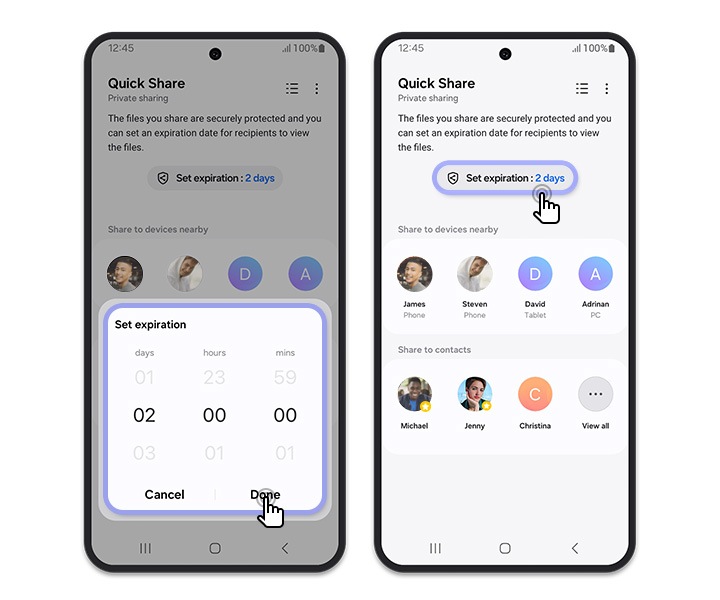 Quick Share | برنامه‌ها و سرویس‌ها | سامسونگ ایران