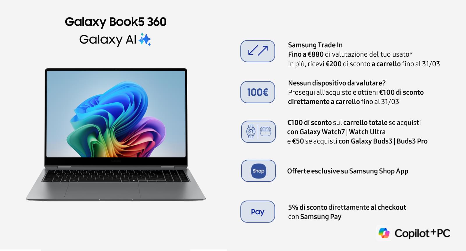 Acquista Galaxy Book5 Pro 360, Book5 360 | Prezzo e Offerte | Samsung ...