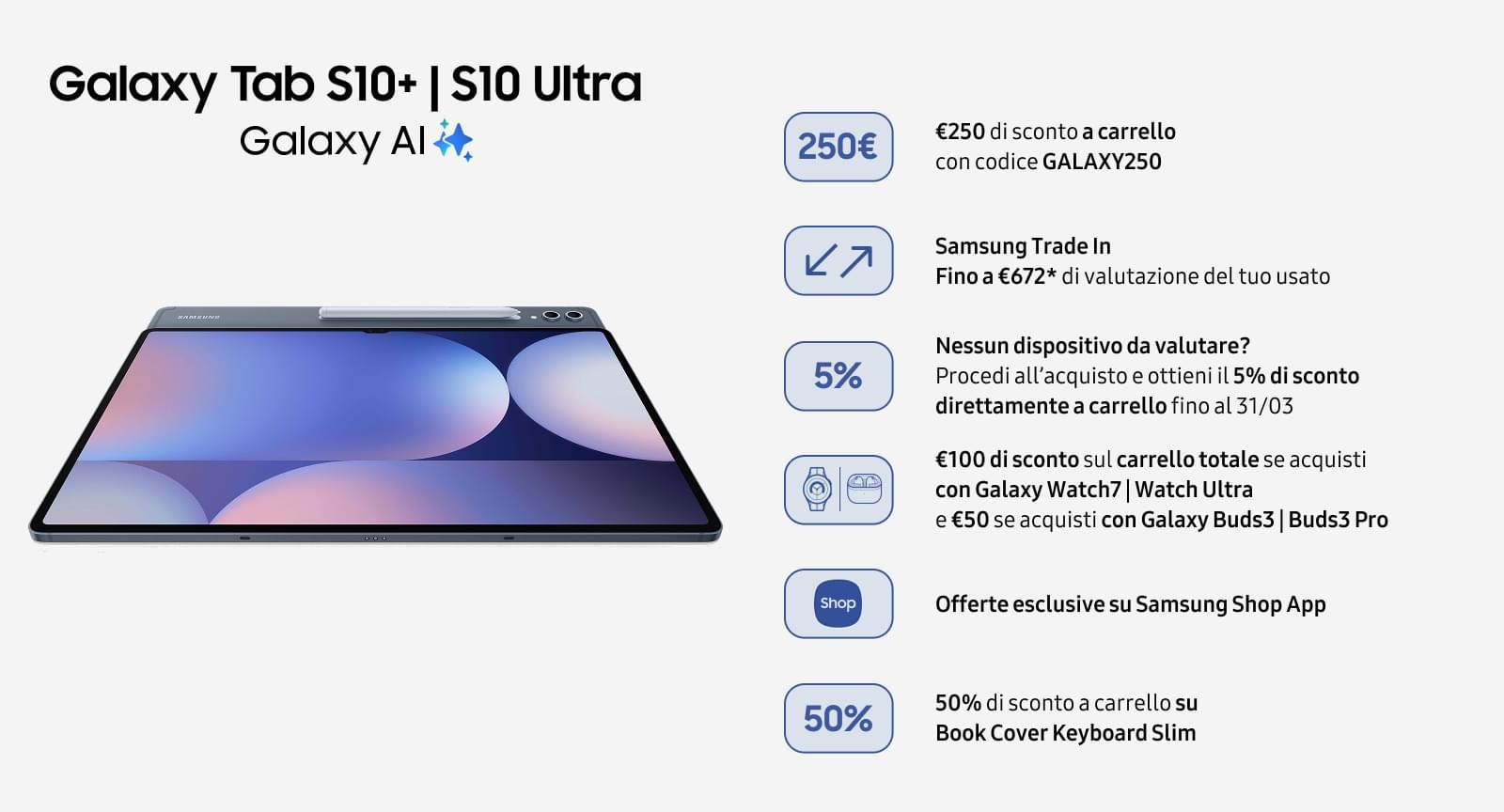 Acquista Galaxy Tab S10 | Samsung Italia