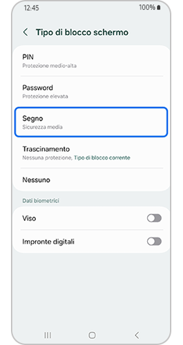 Quali metodi di blocco posso utilizzare sul mio dispositivo Samsung ...