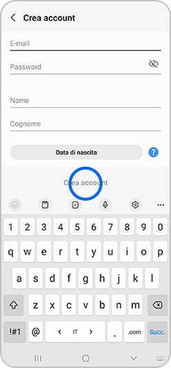 Come registrare il tuo Samsung account | Samsung IT