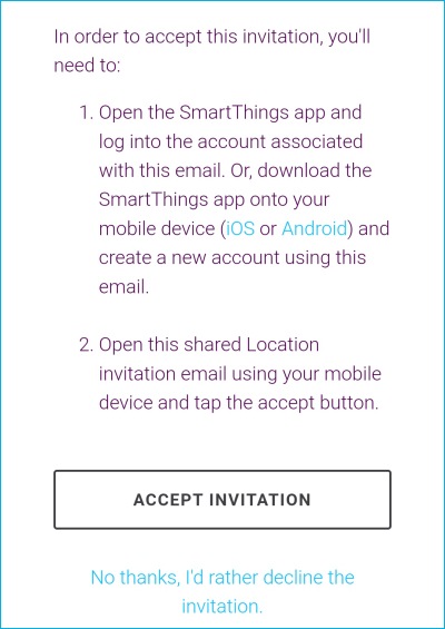 (Galaxy) SmartThingsにメンバーを招待する | Samsung JP