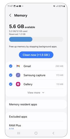 How to manage the memory of my Samsung Galaxy phone? | Samsung Gulf