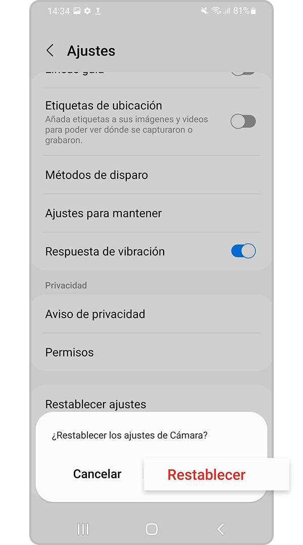Cómo solucionar errores de la aplicación de la cámara | Samsung ...