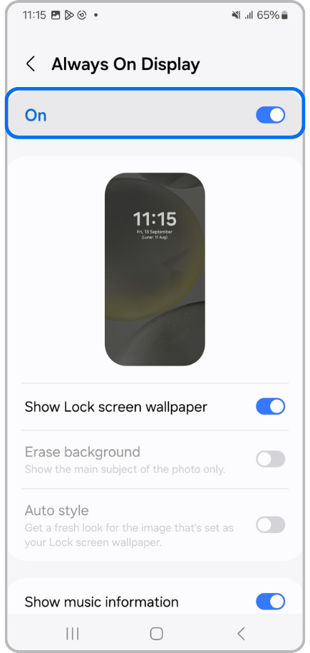 How to use Always On Display | Samsung Caribbean