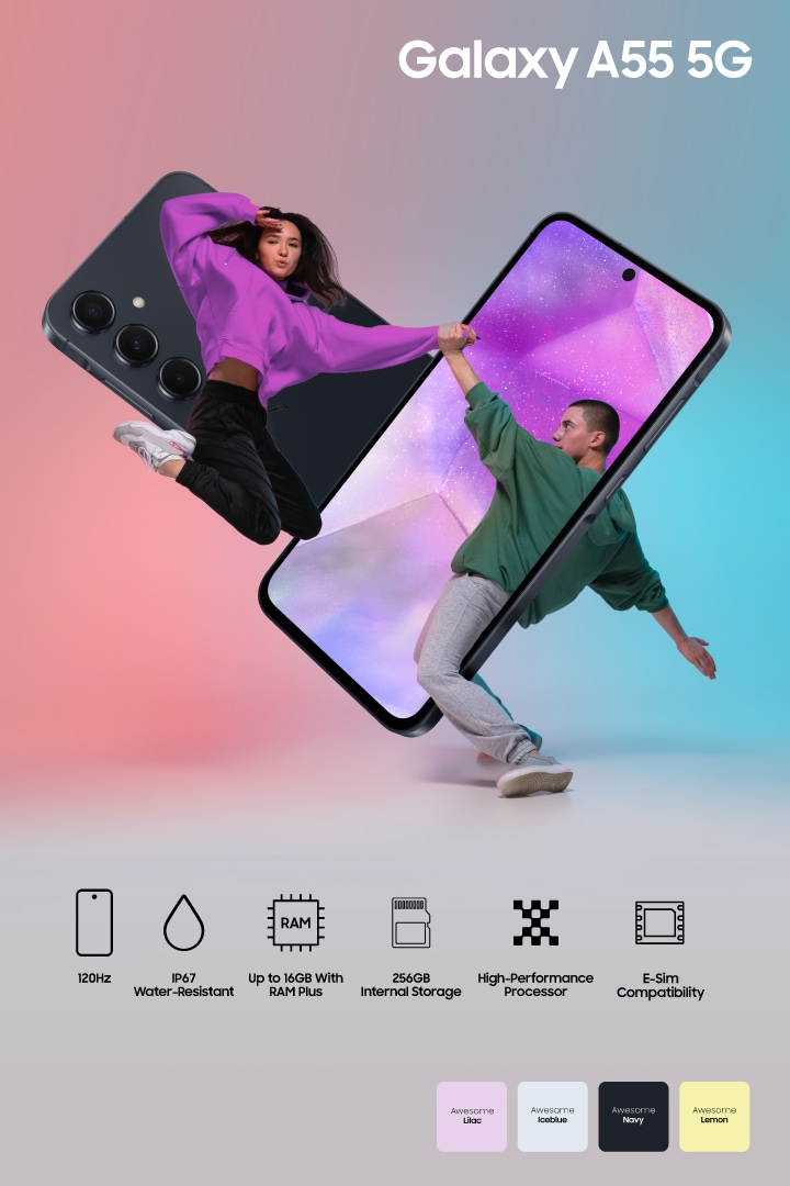 Buy now the new Galaxy A55 5G | Price & Deals | Samsung Lebanon