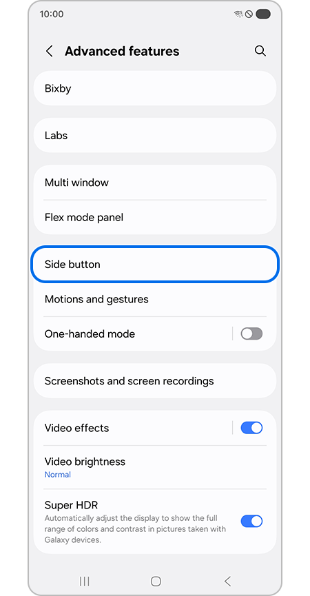 How to customise the Side button with new features on your Galaxy phone ...