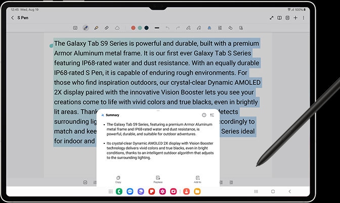 Samsung Galaxy Tab S9 5G with Galaxy AI | Samsung Jordan