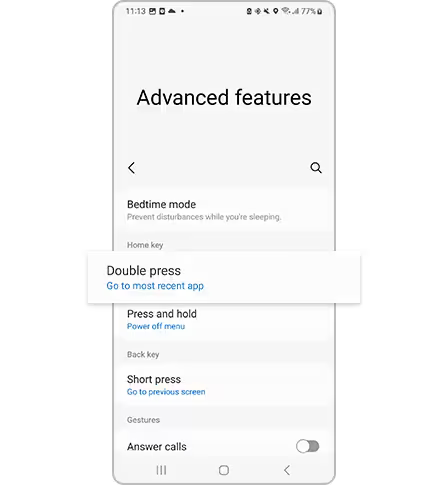 How to customize the Home key settings on my Samsung Galaxy Watch ...