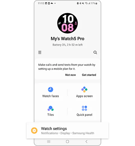 How to customize the Home key settings on my Samsung Galaxy Watch ...