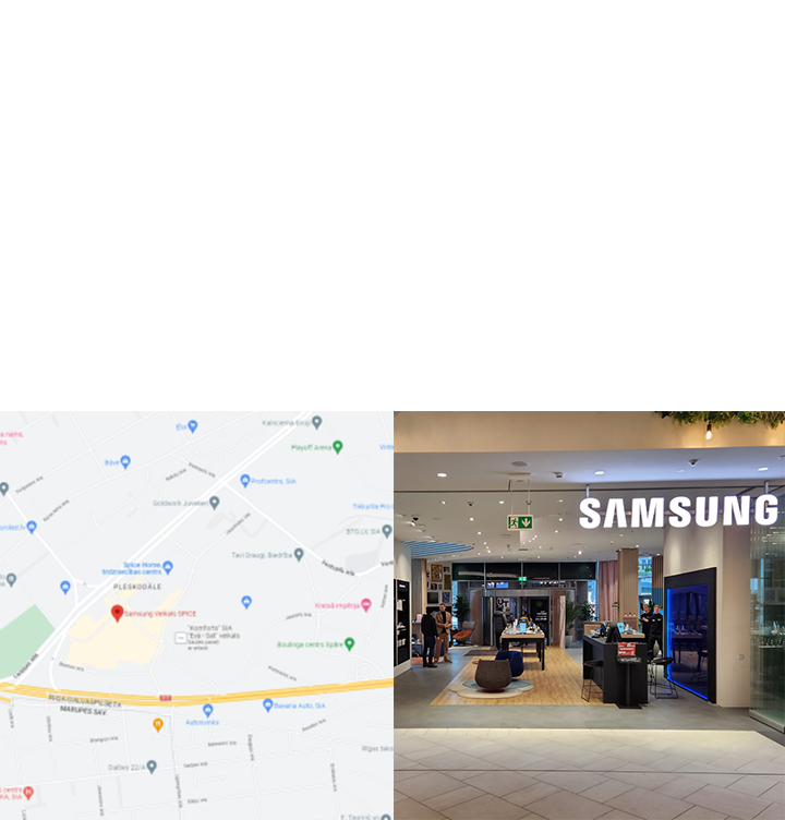 Samsung Veikali Latvijā, Rīgā (karte) | Samsung Latvija