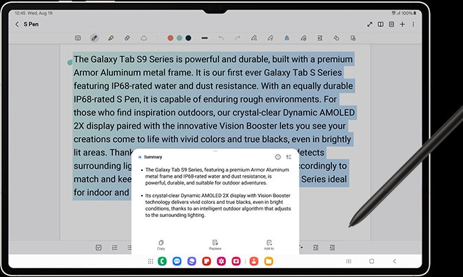 Samsung Galaxy Tab S9 Series Samsung Galaxy Tab S9 Series