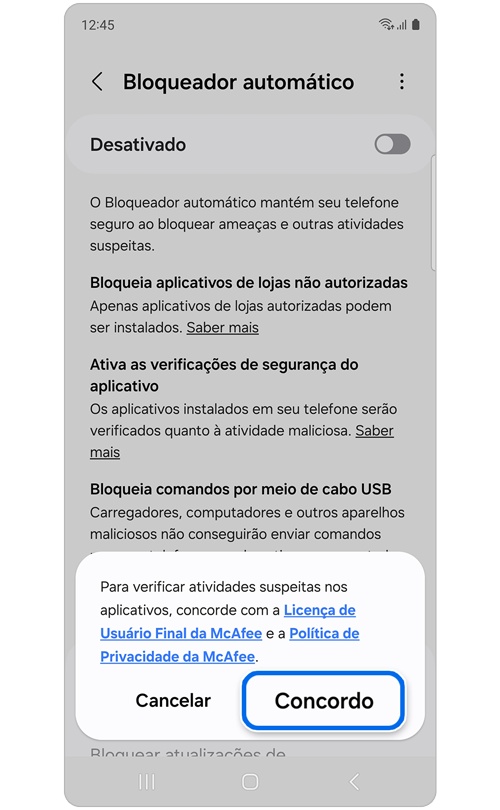 Proteja seu dispositivo Galaxy com a nova função Bloqueador automático ...