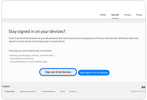 How to stay signed in or out of your Samsung.com account | Samsung CA