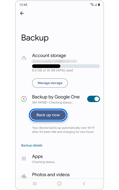 How to use Google One to back up your Galaxy phone’s data | Samsung CA