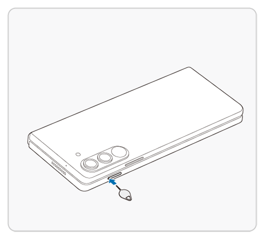 How to insert a USIM card into the Galaxy Z Flip5 and Z Fold5