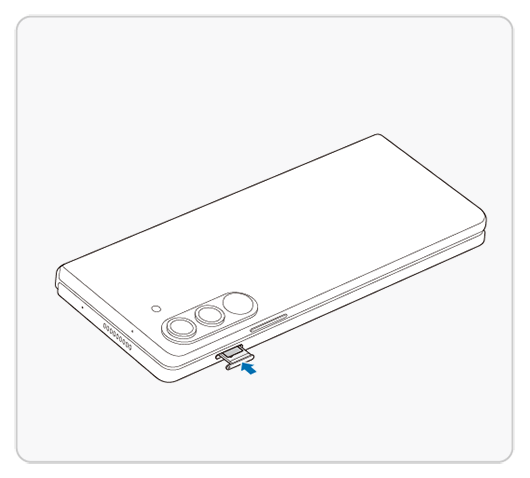 How to insert a SIM card into the Galaxy Z Flip5, Flip6, Fold5, or ...