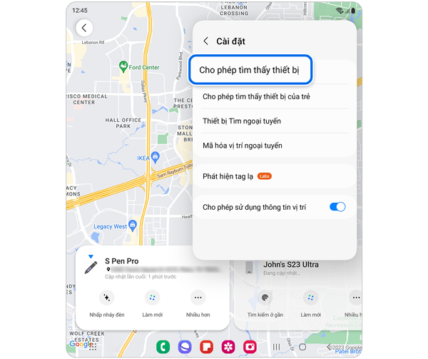 Cách dùng SmartThings Find để định vị S Pen Pro bị mất