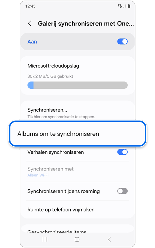 Synchroniseren van OneDrive met je Galaxy-apparaat | Samsung NL