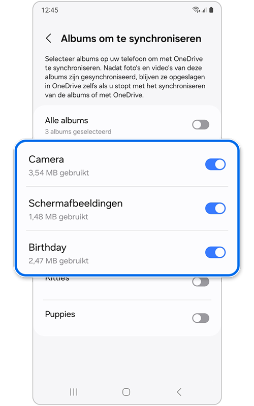 Synchroniseren van OneDrive met je Galaxy-apparaat | Samsung NL
