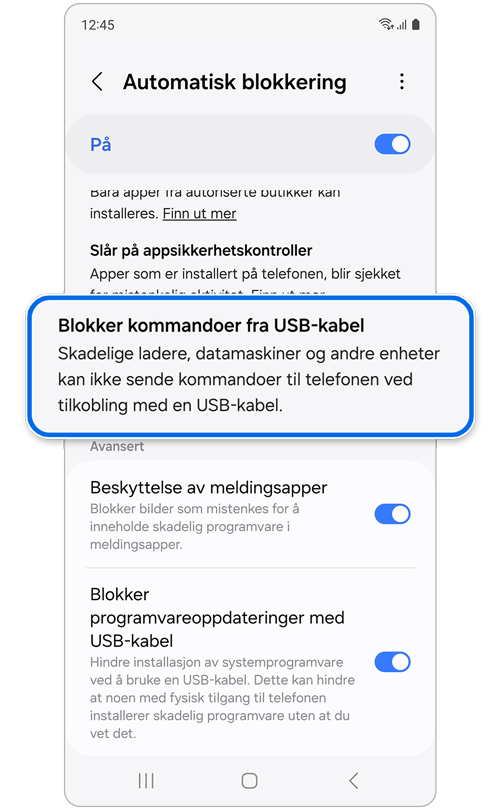 Beskytt Galaxy-enheten med den nye funksjonen Automatisk blokkering ...