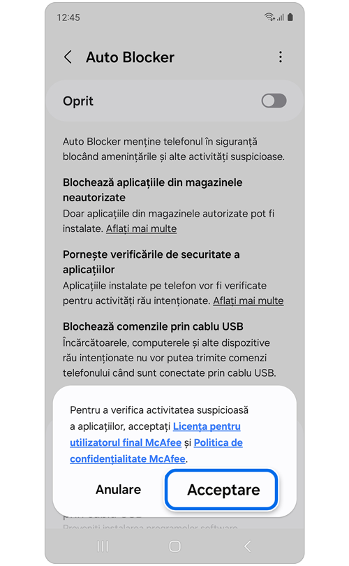 Protejează dispozitivul Galaxy cu noua funcție Auto Blocker | Samsung ...