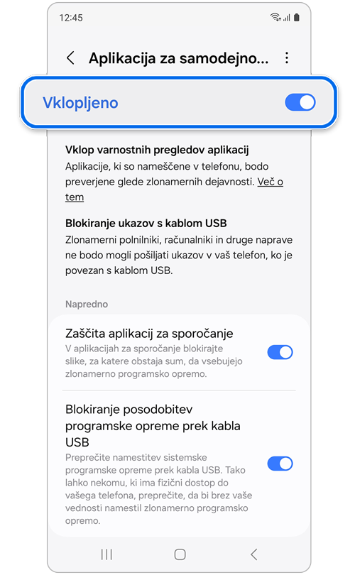 Zaščitite svojo napravo Galaxy z novo funkcijo Auto Blocker | Samsung SI
