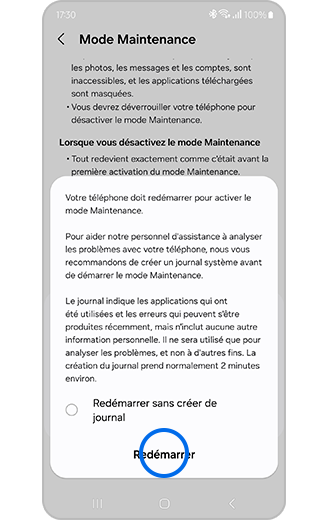 Mode maintenance | Samsung France