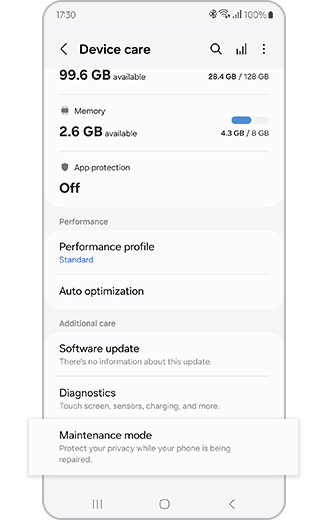 Maintenance mode | Samsung Philippines