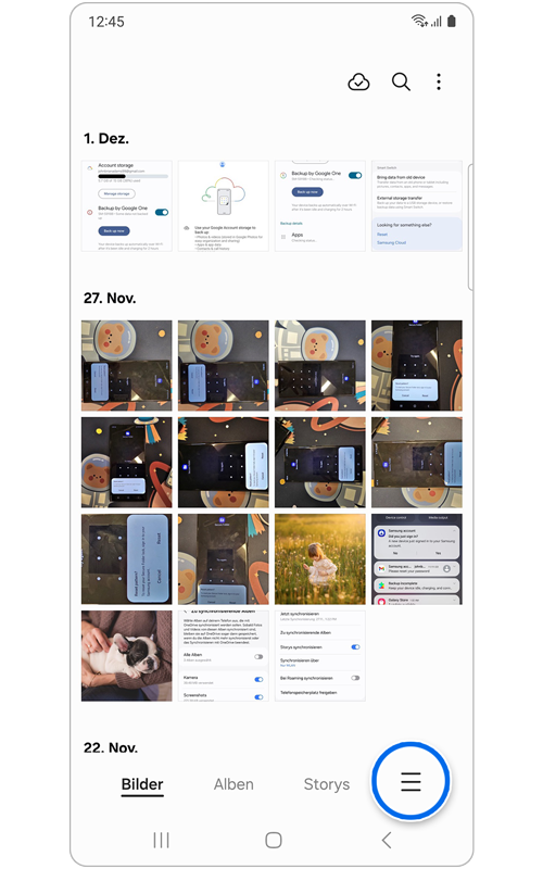 Aktualisierte Papierkorb-Funktion in "Eigene Dateien" auf Galaxy ...