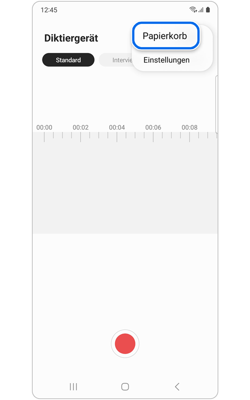 Aktualisierte Papierkorb-Funktion in "Eigene Dateien" auf Galaxy ...